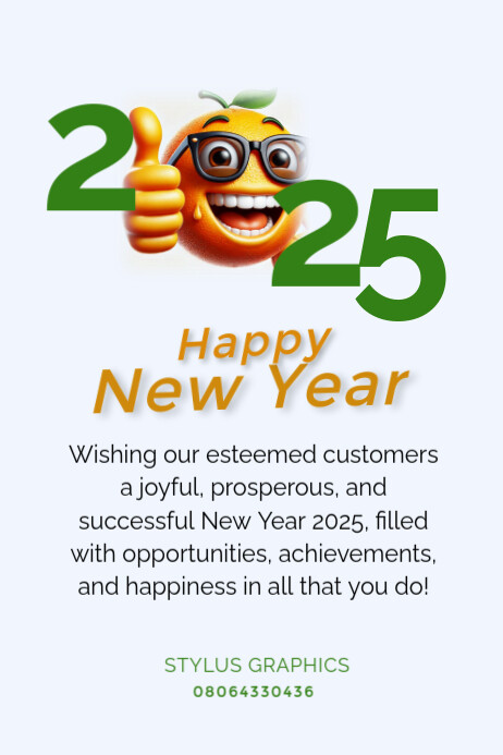 2025 new year customer's appreciation Template | PosterMyWall