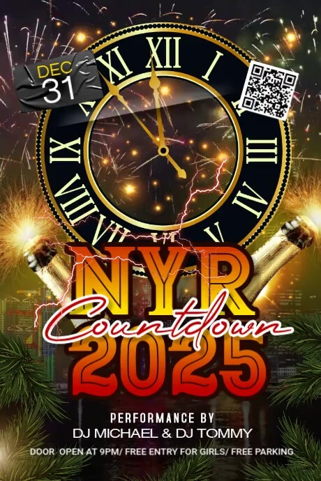2025 Newyear Celebration Template | PosterMyWall