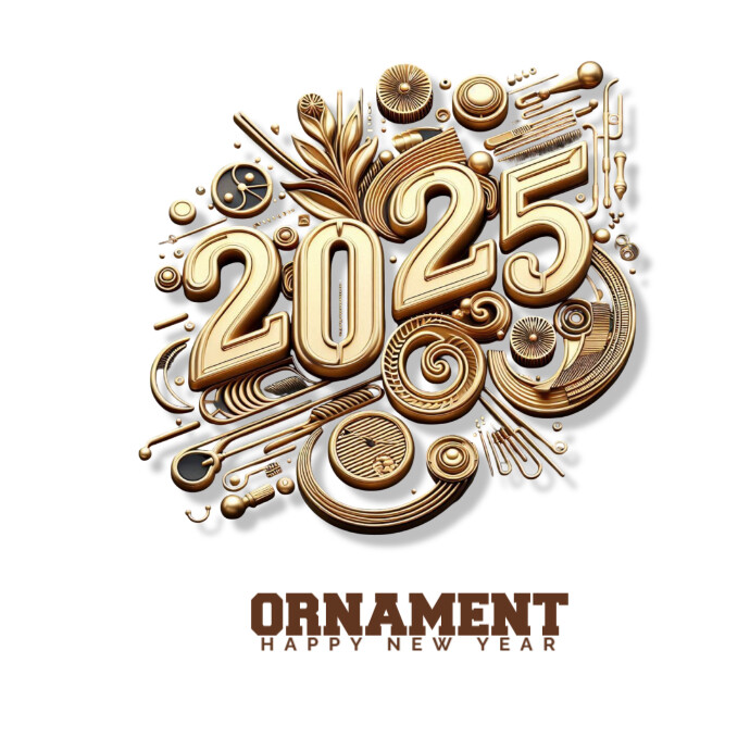2025 Ornament Logo Template | PosterMyWall