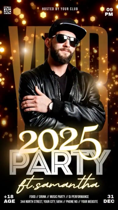 2025 Party Night Template | PosterMyWall