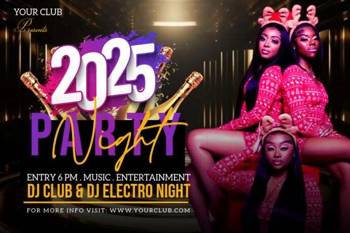 2025 PARTY Night Template | PosterMyWall