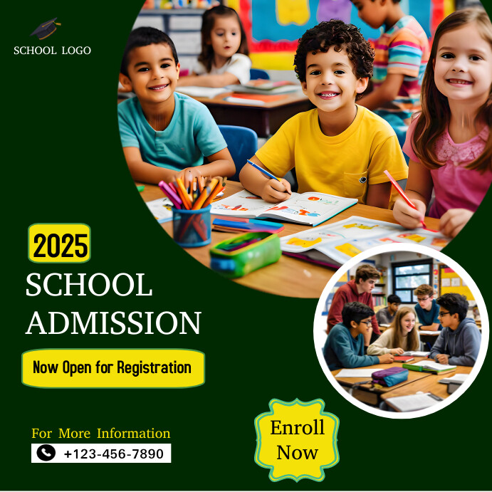 2025 School Admission Flyer Template | PosterMyWall