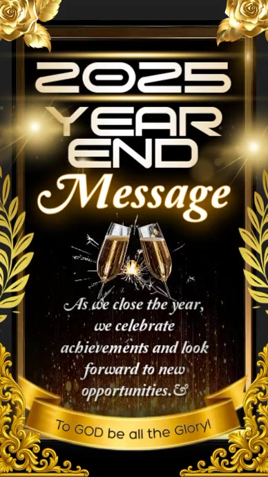 2025 Year End Message Template | PosterMyWall