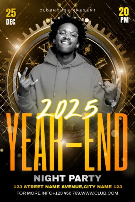 2025 Year End Party Template | PosterMyWall