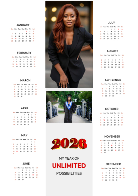 2026 Calendar Template | PosterMyWall
