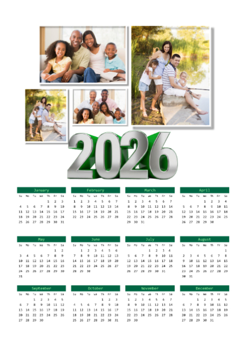 2026 Calendar Design Template | PosterMyWall