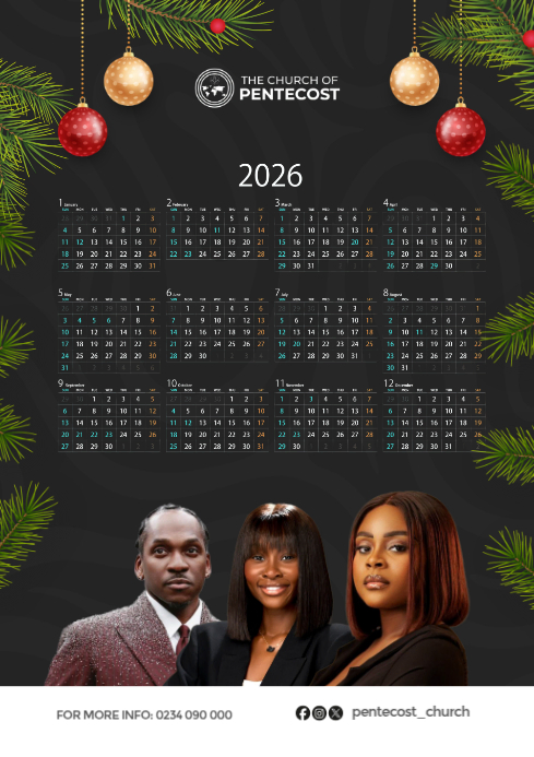 2026 Church Calendar Template | PosterMyWall