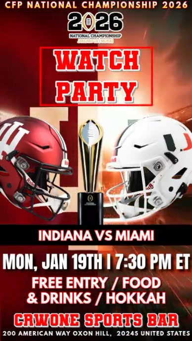 2026 College Football National Championship: Indiana Hoosiers Vs Miami ...