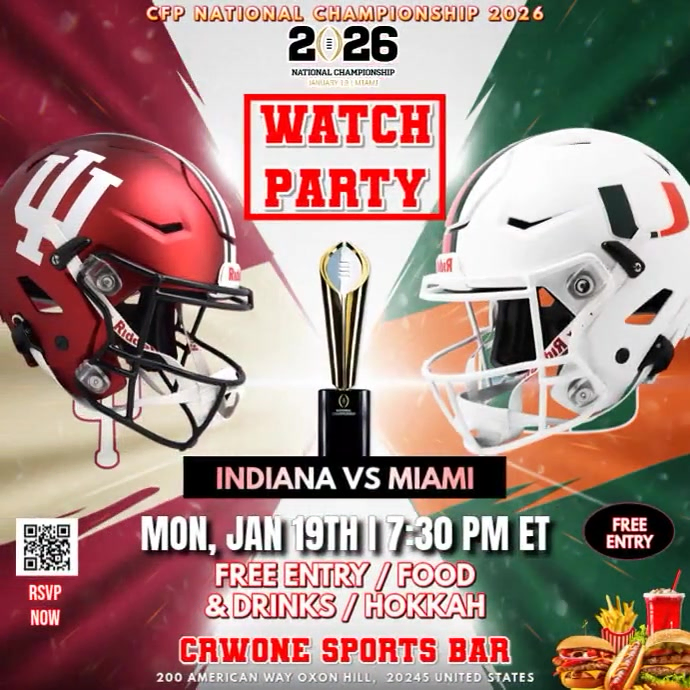 2026 College Football National Championship: Indiana Hoosiers vs Miami ...