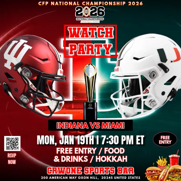 2026 College Football National Championship: Indiana Hoosiers vs Miami ...