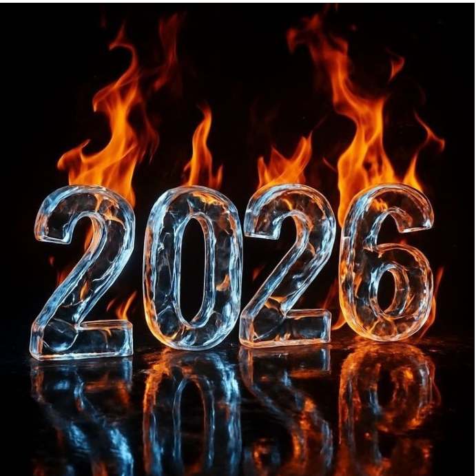 2026 Fire and Ice Typography Template | PosterMyWall