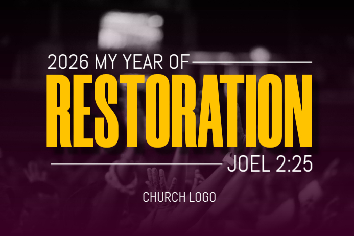 Modèle 2026 new year church theme | PosterMyWall