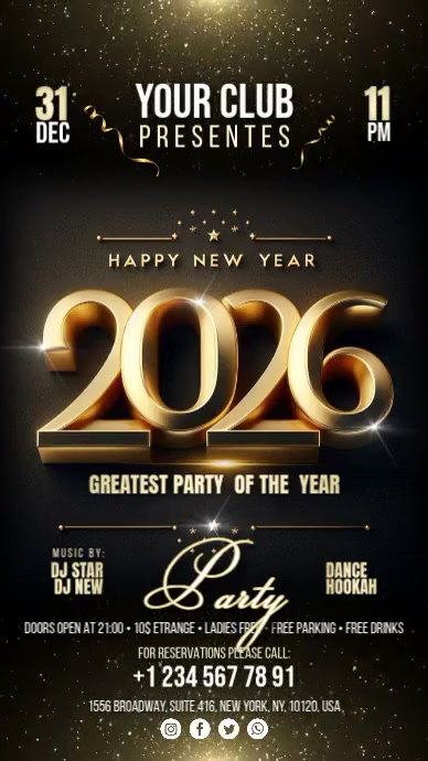 Modèle 2026 New Year | PosterMyWall