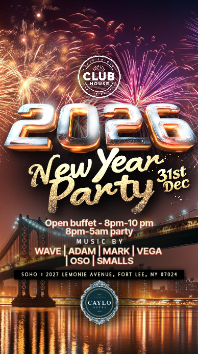 2026 New Year Party Story Template | PosterMyWall