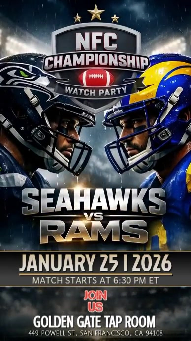 2026 NFC Championship Game: Seahawks vs Rams Watch Party Instagram ...