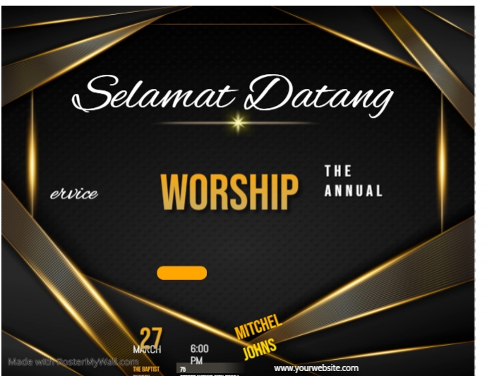 Copy of Salinan Salinan FREE church ad DESIGN template | PosterMyWall