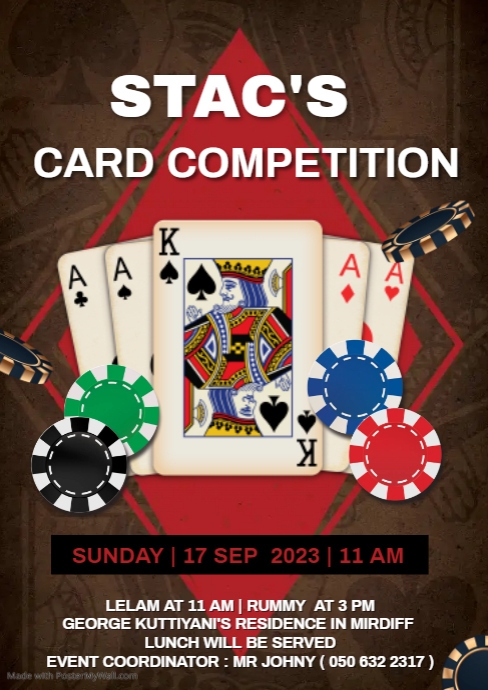 Copy of cards game | PosterMyWall