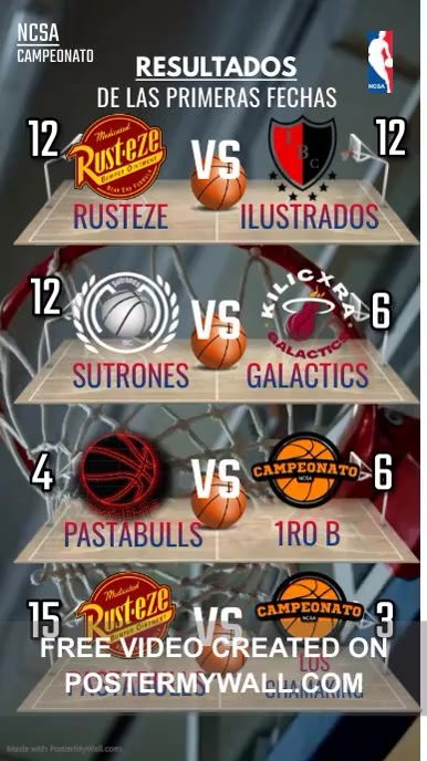 Copy of NBA live match updates, nba Schedule | PosterMyWall