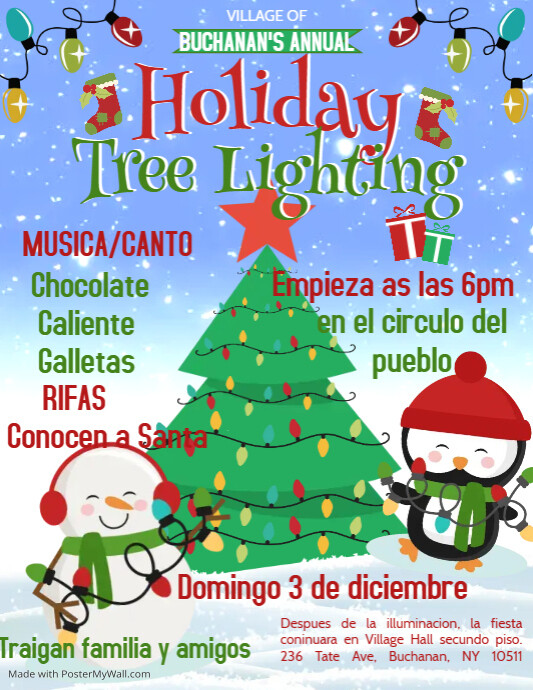 Copy of Tree Lighting | PosterMyWall
