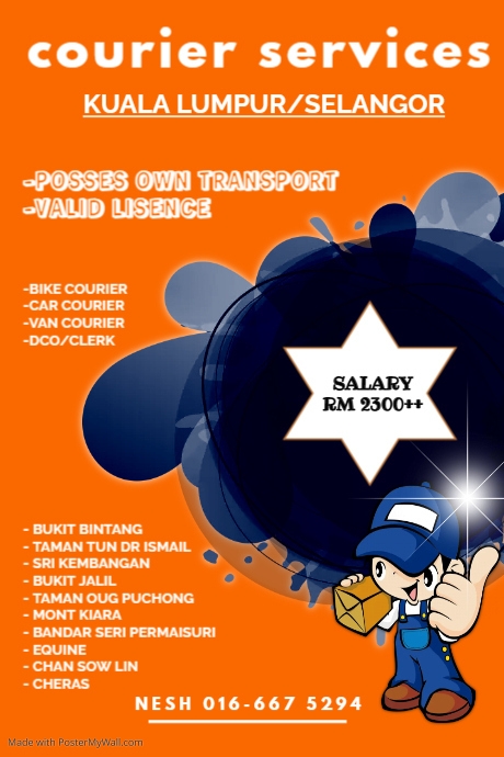 Delivery Service Poster | PosterMyWall