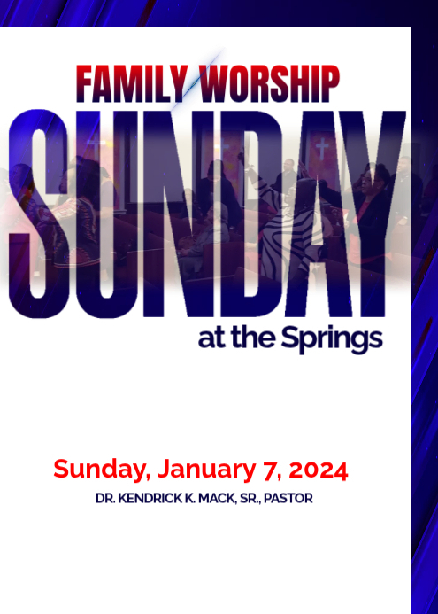 Family Worship Sunday | PosterMyWall