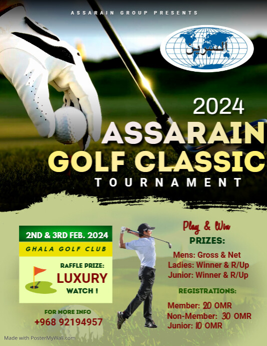 Copy of golf masters tournament flyer poster design | PosterMyWall