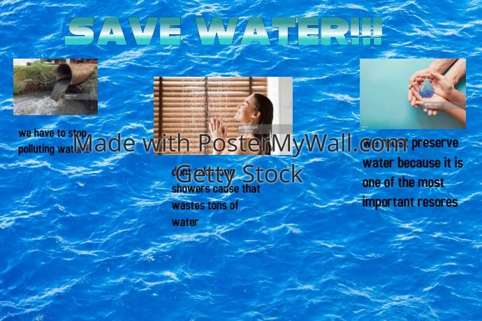 save water | PosterMyWall