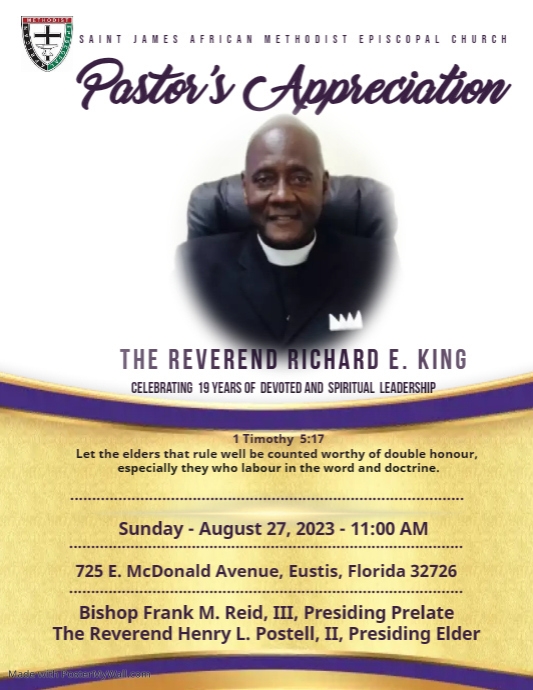 Church Flyer Pastor Appreciation (3) | PosterMyWall