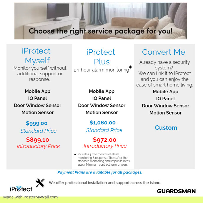 Copy of iProtect_Pricing | PosterMyWall