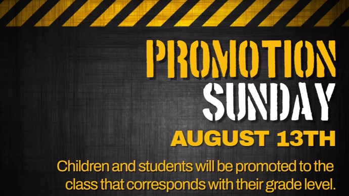 Promotion Sunday | PosterMyWall