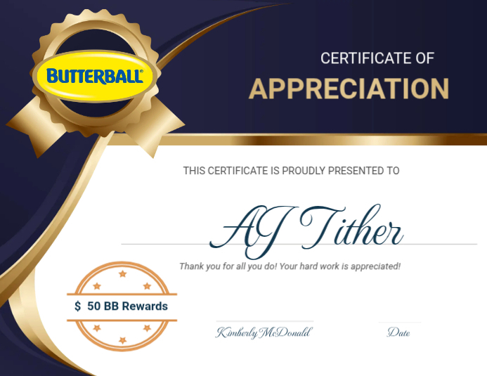 Copy of Certificate of appreciation (1) | PosterMyWall