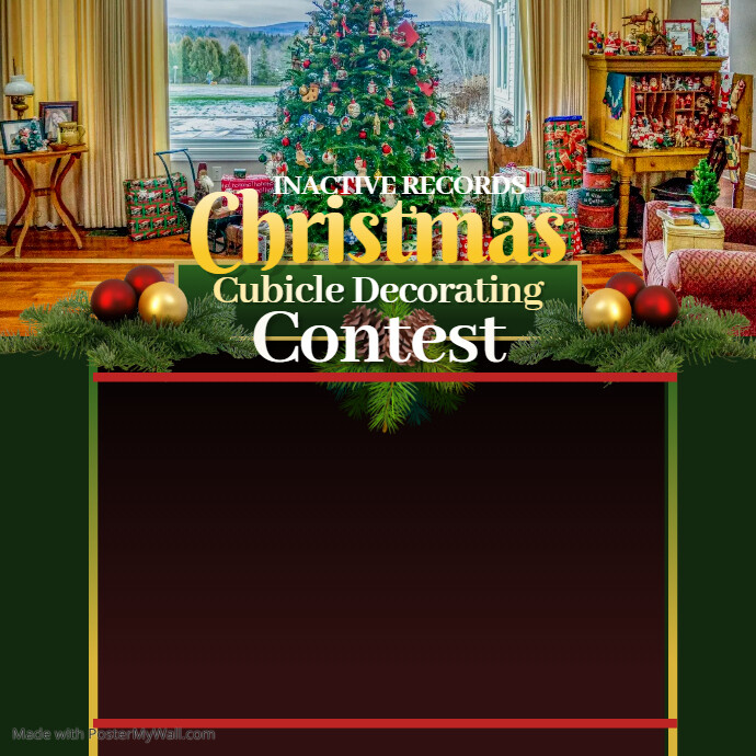 Christmas Home Decorating Contest Instagram P | PosterMyWall