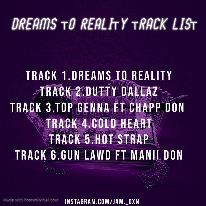 Copy of Rap Trap Tracklist Mixtape Cover Art Template | PosterMyWall