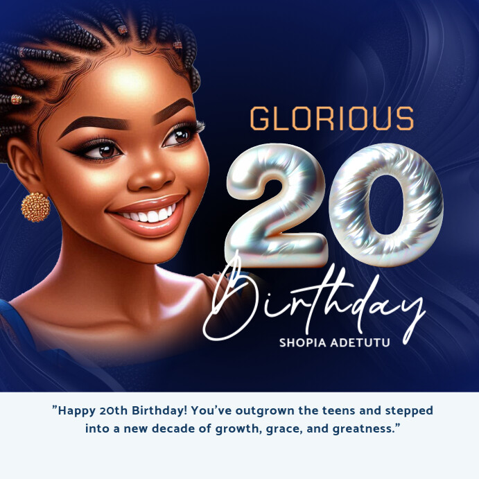 20th birthday Template | PosterMyWall