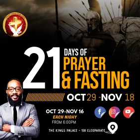 Fasting and prayer flyer Template | PosterMyWall