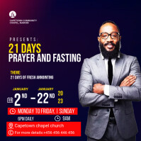 21 days prayer and fasting flyer Template | PosterMyWall