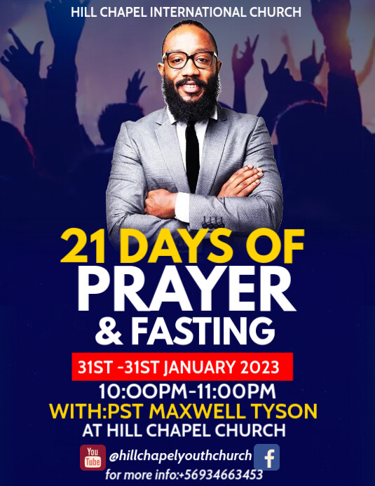 Copy of 21 days prayer and fasting flyer template (2) | PosterMyWall