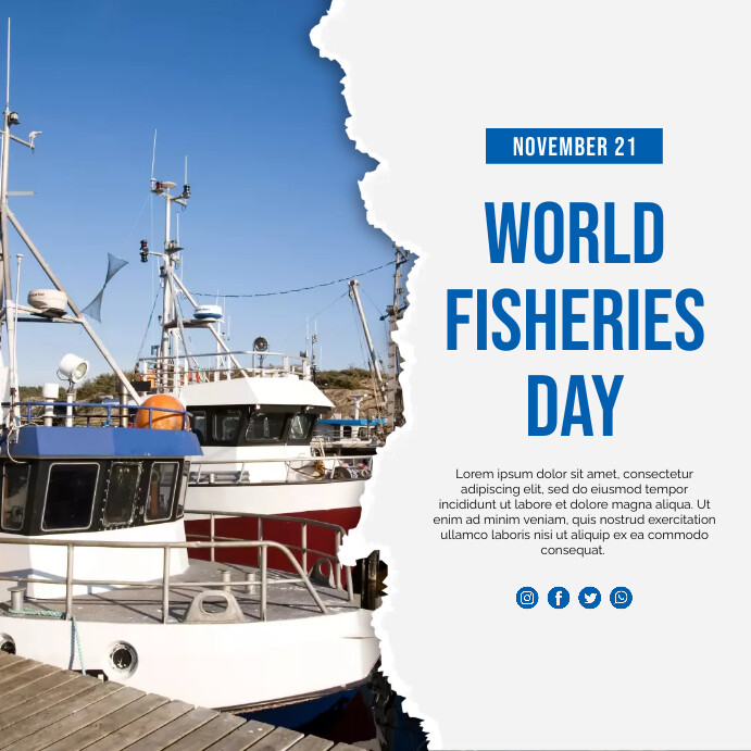21 Nov - World Fisheries Day Template | PosterMyWall