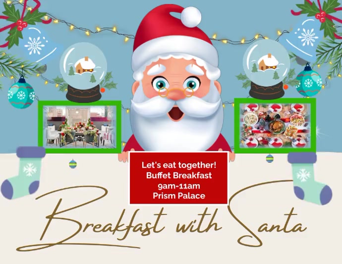 21. Breakfast with Santa Template | PosterMyWall