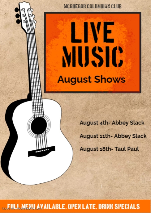 LIVE CONCERT POSTER | PosterMyWall