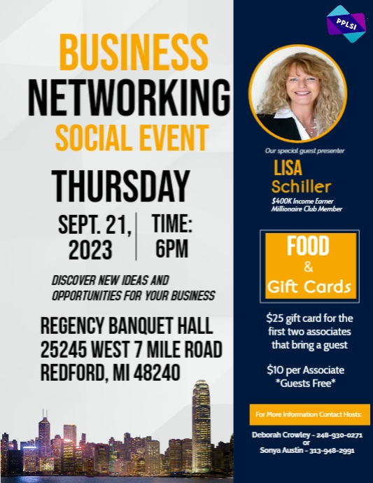 Michigan Business Networking - Lisa | PosterMyWall