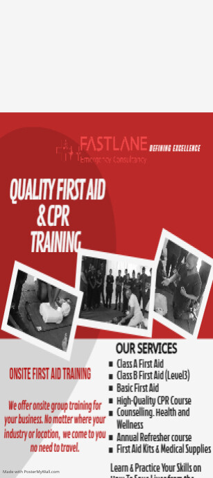 CPR Training Flyer | PosterMyWall