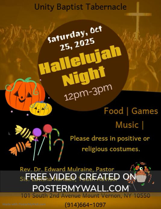 Copy of Hallelujah Night | PosterMyWall