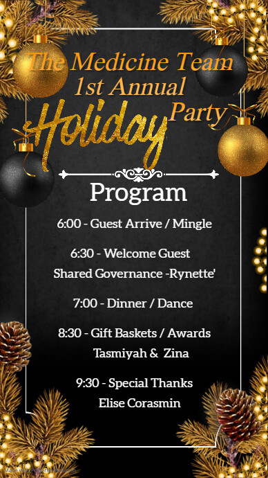 christmas menu, menu, new year menu | PosterMyWall