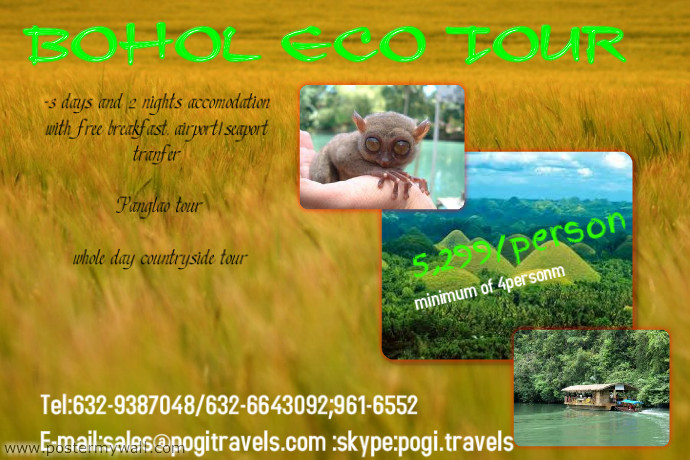 BOHOL ECO TOUR | PosterMyWall