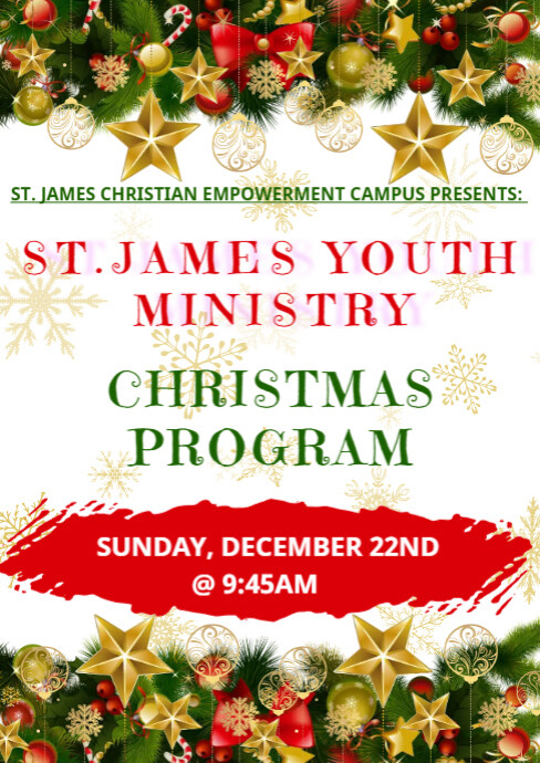 Youth Christmas service | PosterMyWall