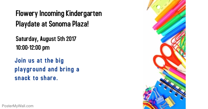 Kinder playdate (English) | PosterMyWall