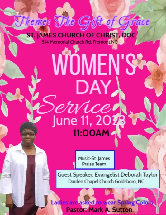 Women's Day Service | PosterMyWall