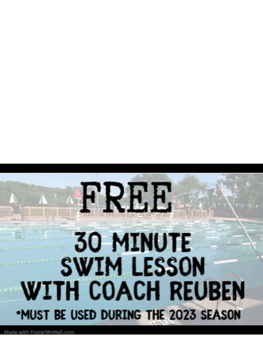 Copy of 7/4/23 Swim Lesson Reuben | PosterMyWall