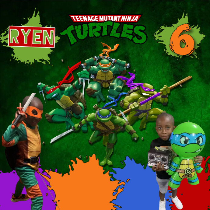 Ninja Turtle Backdrop | PosterMyWall